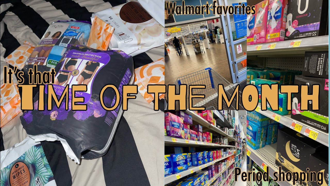 It’s that time of the month | Period shopping + Walmart favorites - YouTube