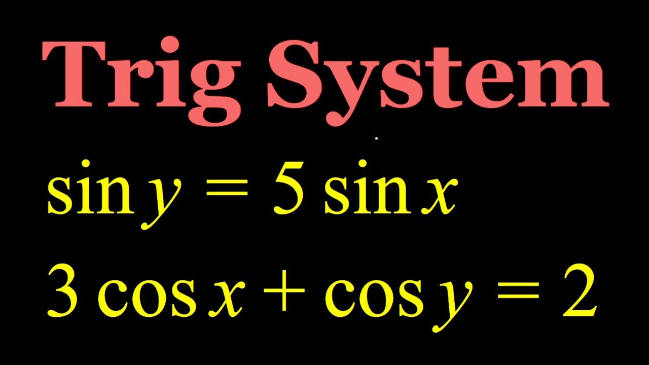 A Quick and Easy Trigonometric System - YouTube