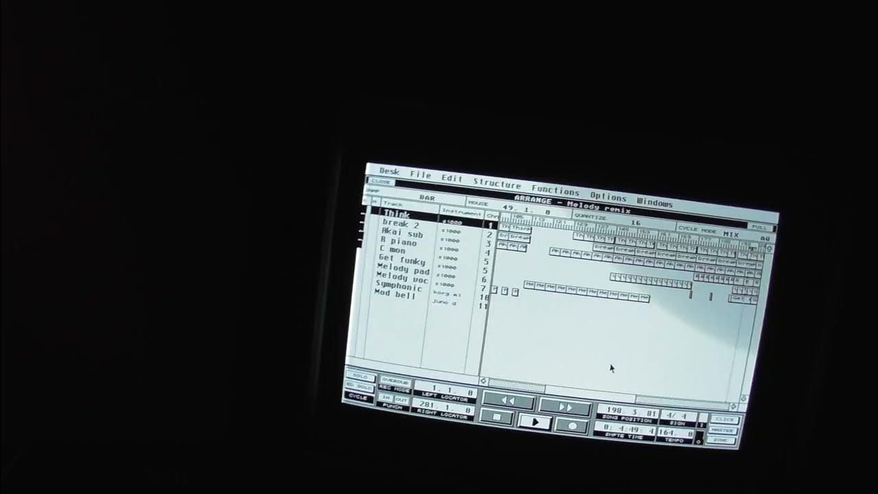 Atari st - Akai s1000 - Hardcore Jungle Remix - YouTube