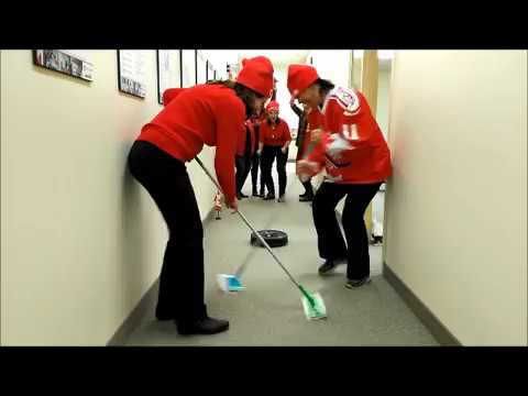 Team Millcroft Olympic Spirit Roomba Curling Finals 2018 - YouTube