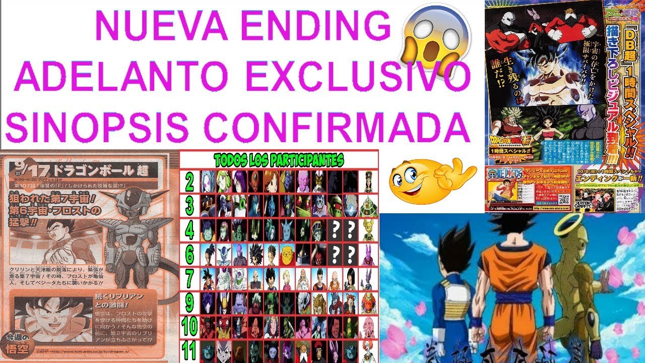 NUEVA ENDING - AVANCES DEL CAPITULO 109 DE DRAGON BALL SUPER - YouTube