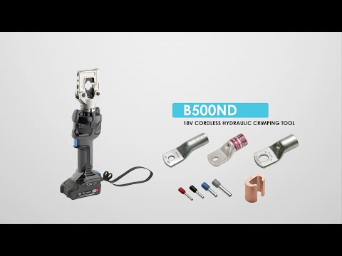B500ND - How to use the 18V cordless crimping tool