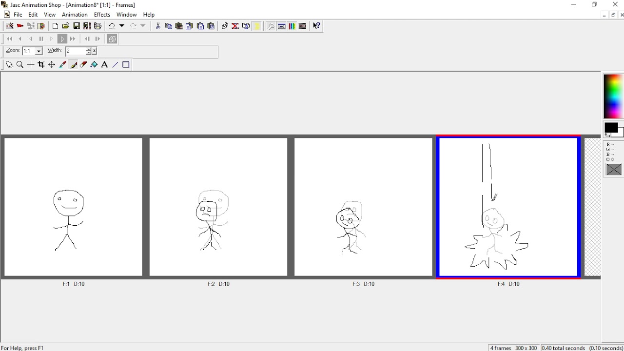 how to make Animation in jasc Animation shop Speak Khmer - YouTube