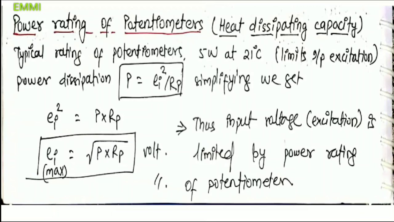 Transducer | Lecture 10 | Power Rating | Characteristics & Types of ...