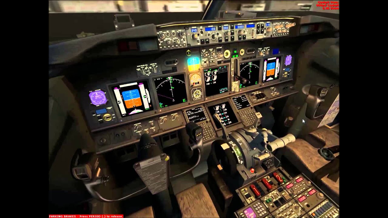 A sneak peek into the cockpit of ifly 737-BBJ - YouTube