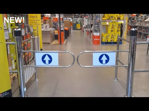 New Wanzl Technoport Automatic Gates at B&Q - Airside Retail Park ...