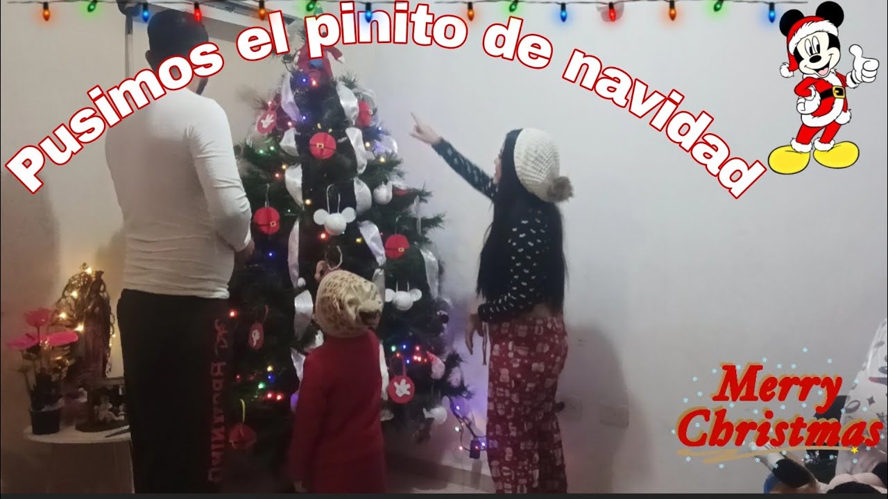 Pusimos el pinito de navidad en familia // Decoraciones navideñas - YouTube
