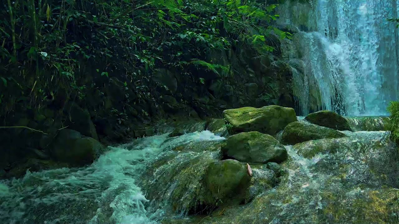 Relaxing Mountain River Sounds Stream Nature Sounds For Deep Sleep, Meditation, Study, Yoga ...