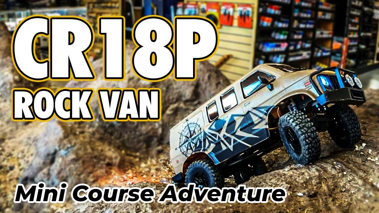 Hobby Plus CR18P Rock Van - Day at the RC Visions Crawl Park - YouTube