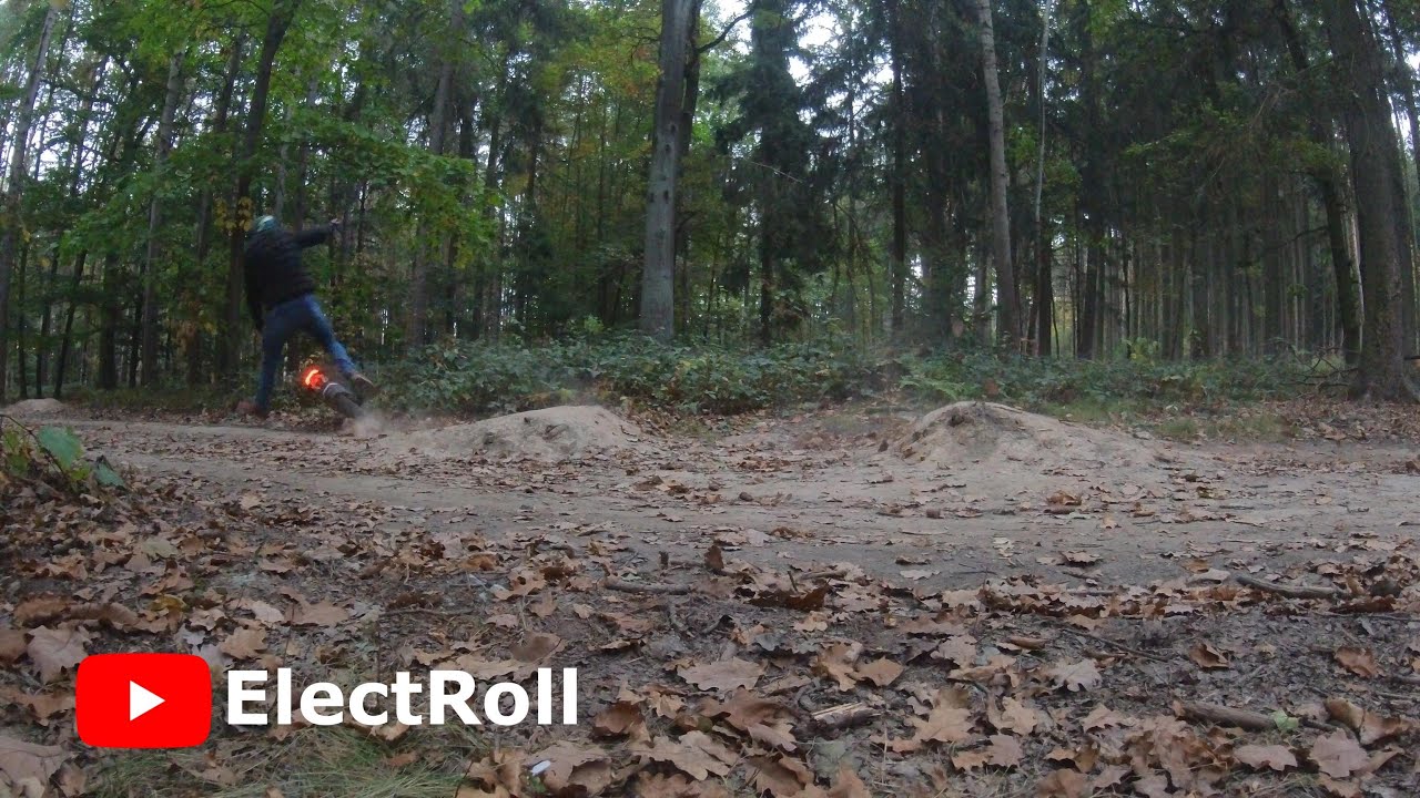 EUC jump and crash - KingSong S18 - YouTube