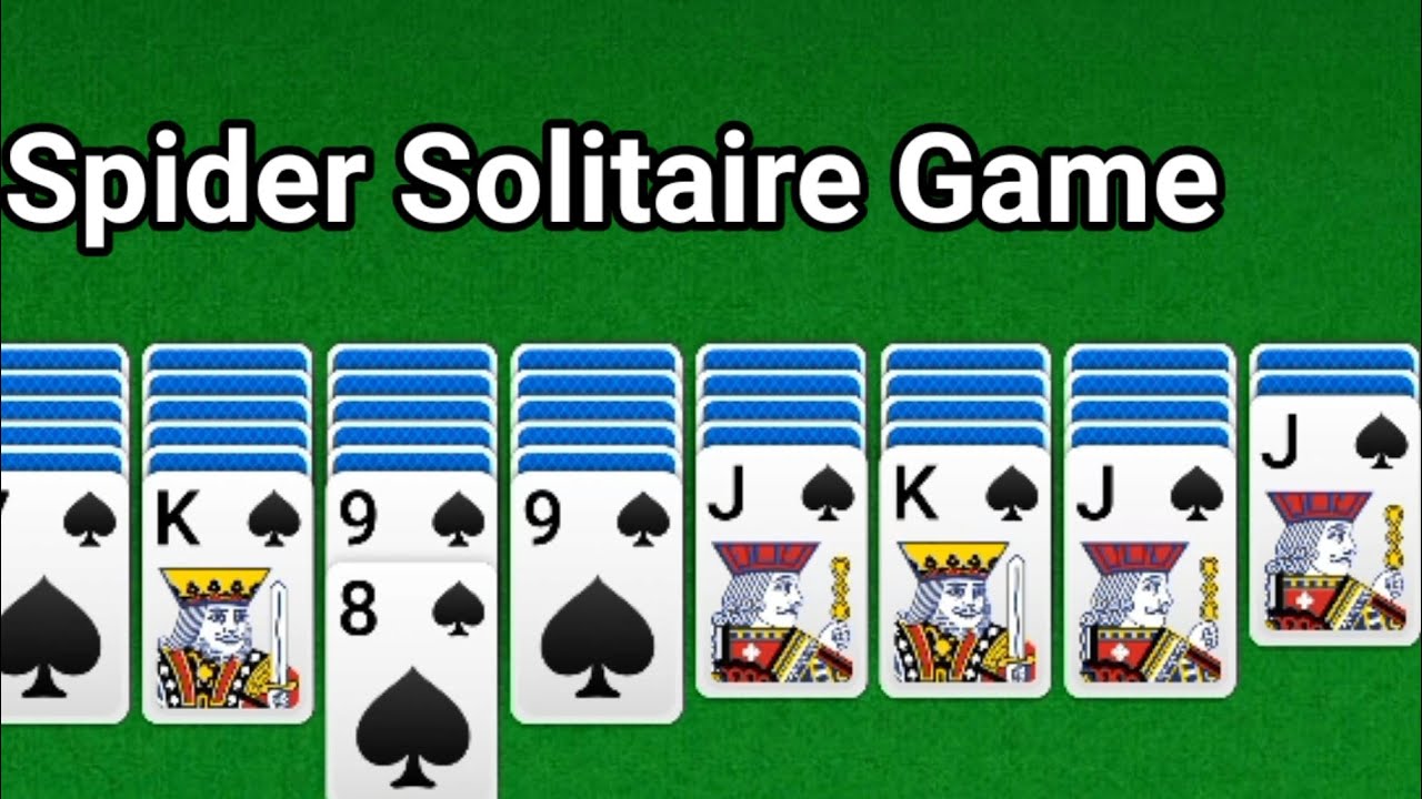 how to play spider solitaire game. - YouTube