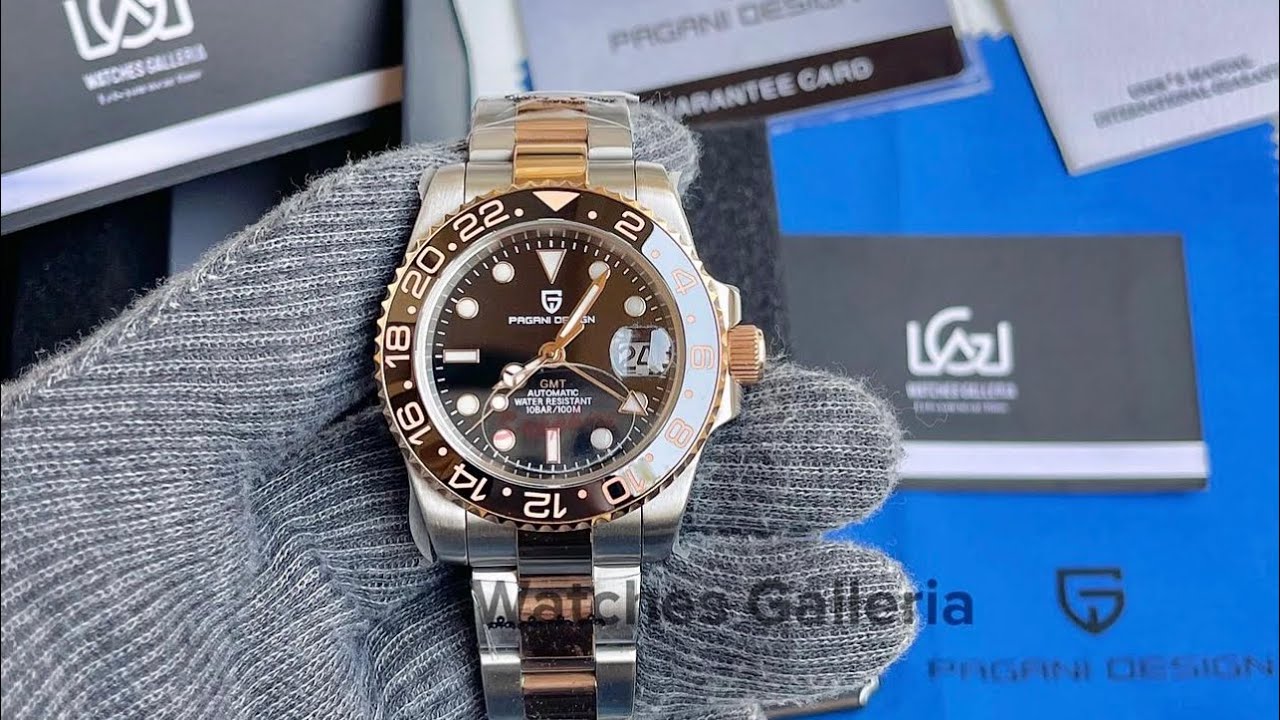 Pagani Design | PD1662 Black Beer GMT Master II | Automatic Watch | Two ...