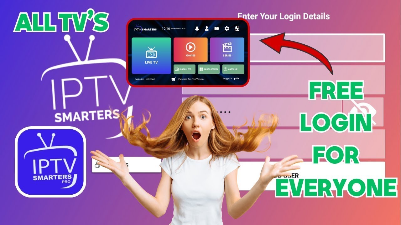 HOW TO GET A FREE LOGIN ON IPTV SMARTERS PRO 2024 - YouTube