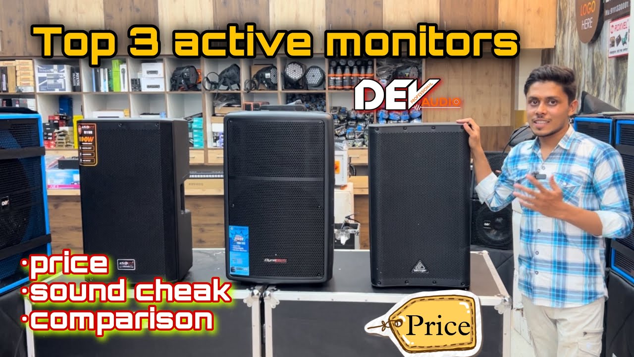 Top 3 best active monitors, #behringer #dynatech #atipro comparison ...