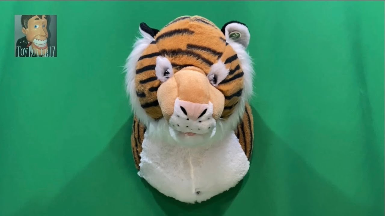 Sound & Light Wall Hanging Singing Tiger Head - “Eye Of The Tiger ...
