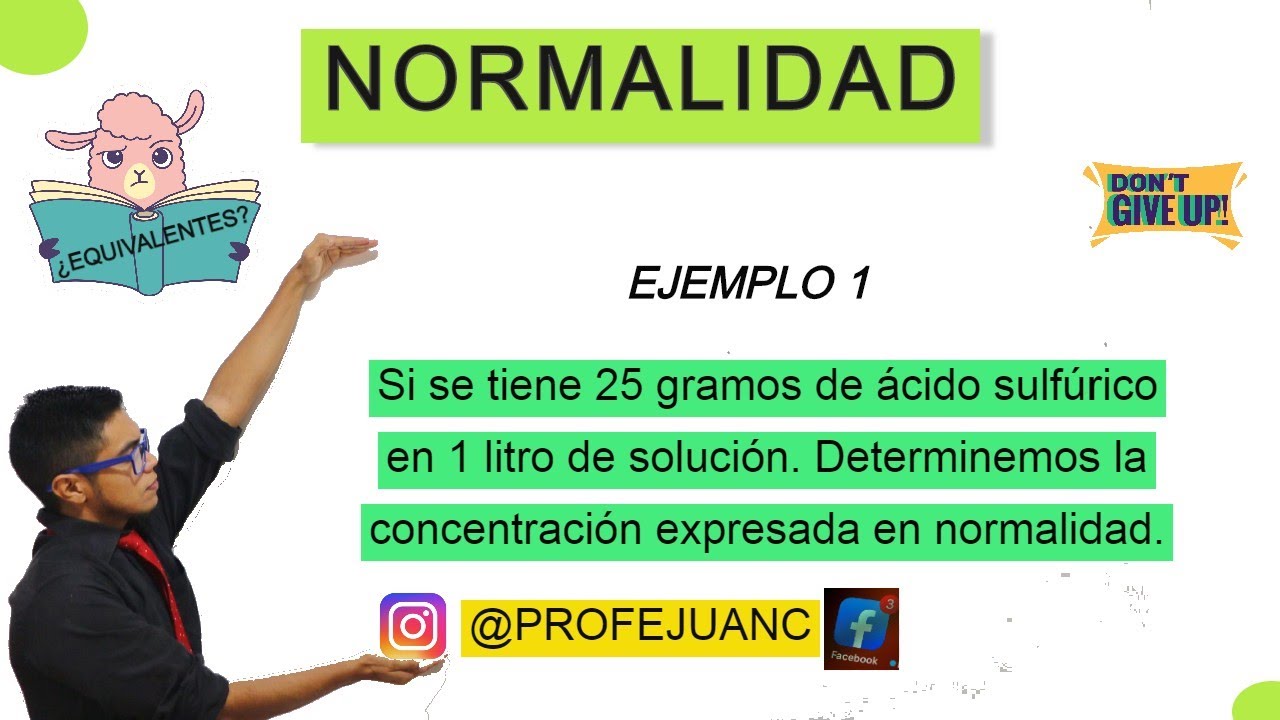 QUÍMICA. NORMALIDAD - YouTube