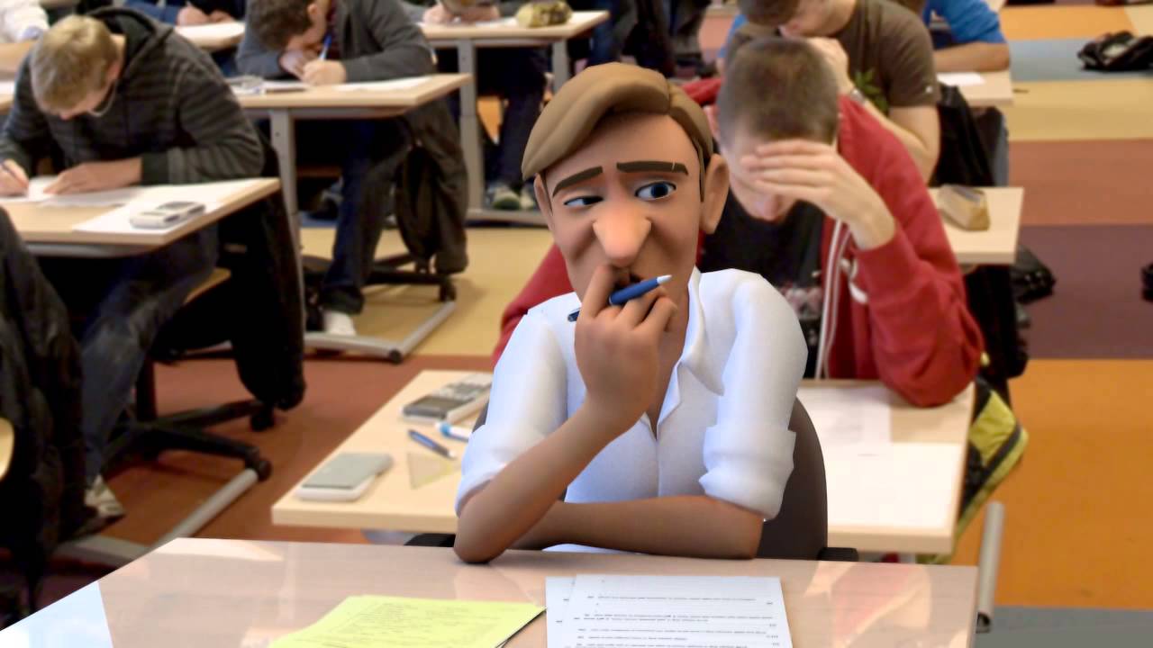 exam animation render - YouTube