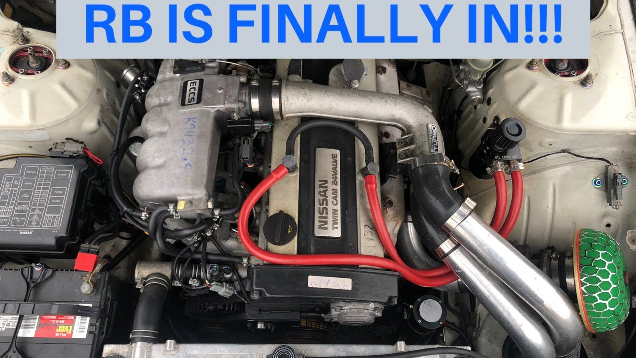 240SX RB20 Swap Part 5: Engine Install Overview! - YouTube