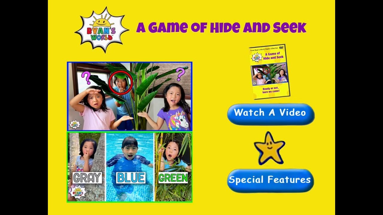 Ryan’s World: A Game of Hide and Seek - DVD Menus - YouTube
