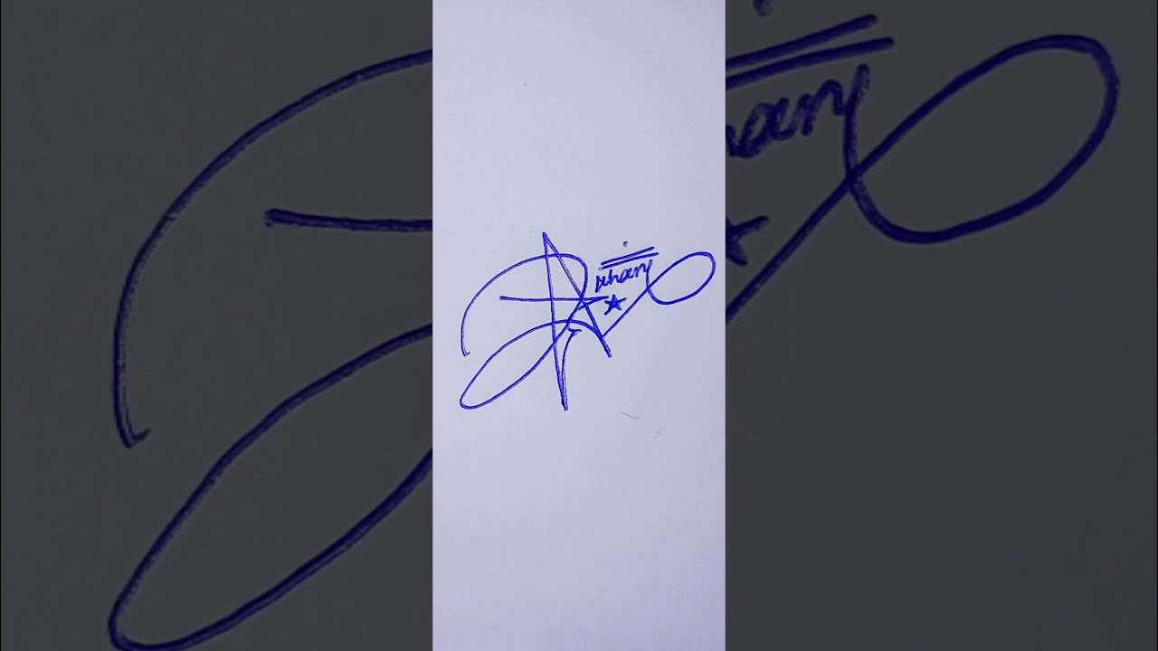 A Name Signature Style Aryan Khan Name Handwritten Signature - YouTube