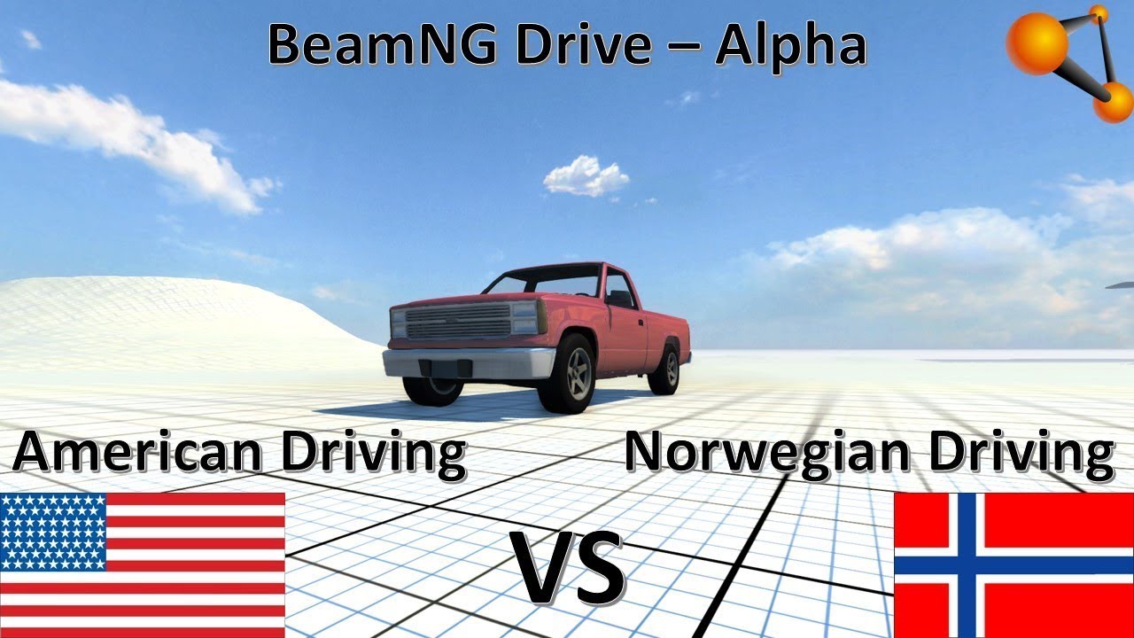 BeamNG Drive Alpha - American & Norwegian Driving - YouTube