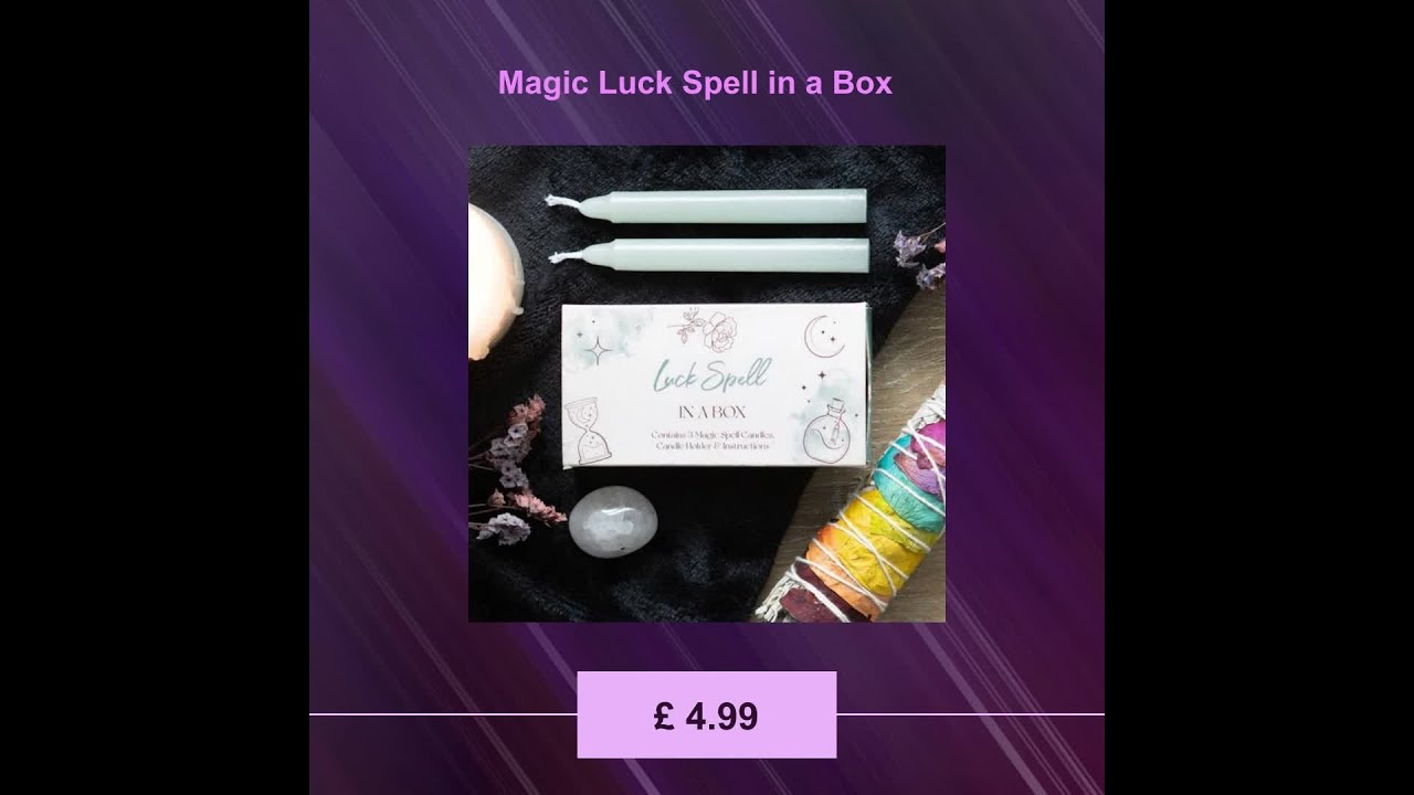 Magic Luck Spell in a Box - YouTube