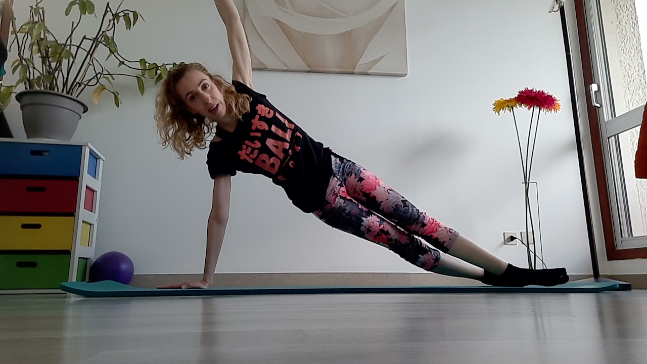 Side bend / planche latérale : étape par étape - YouTube