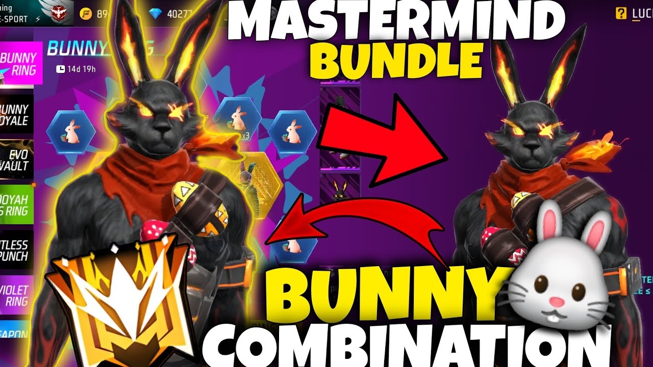 FF New Bundle Combination ️Bunny Mastermind Bundles Combination Bunny Ring Event bundle ...