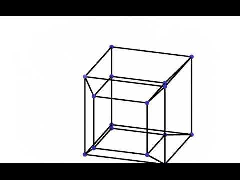 3d projection of a 4d cube - YouTube