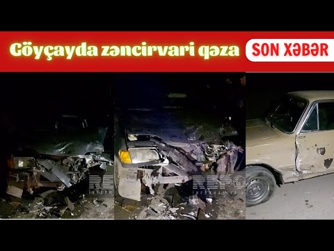 Göyçayda zəncirvari qəza