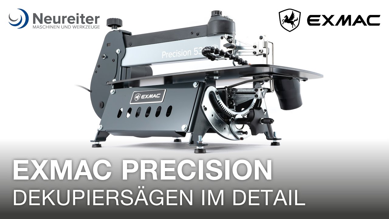 EXMAC Dekupiersägen PRECISION 400, 530 & 760 - Vorstellung - YouTube
