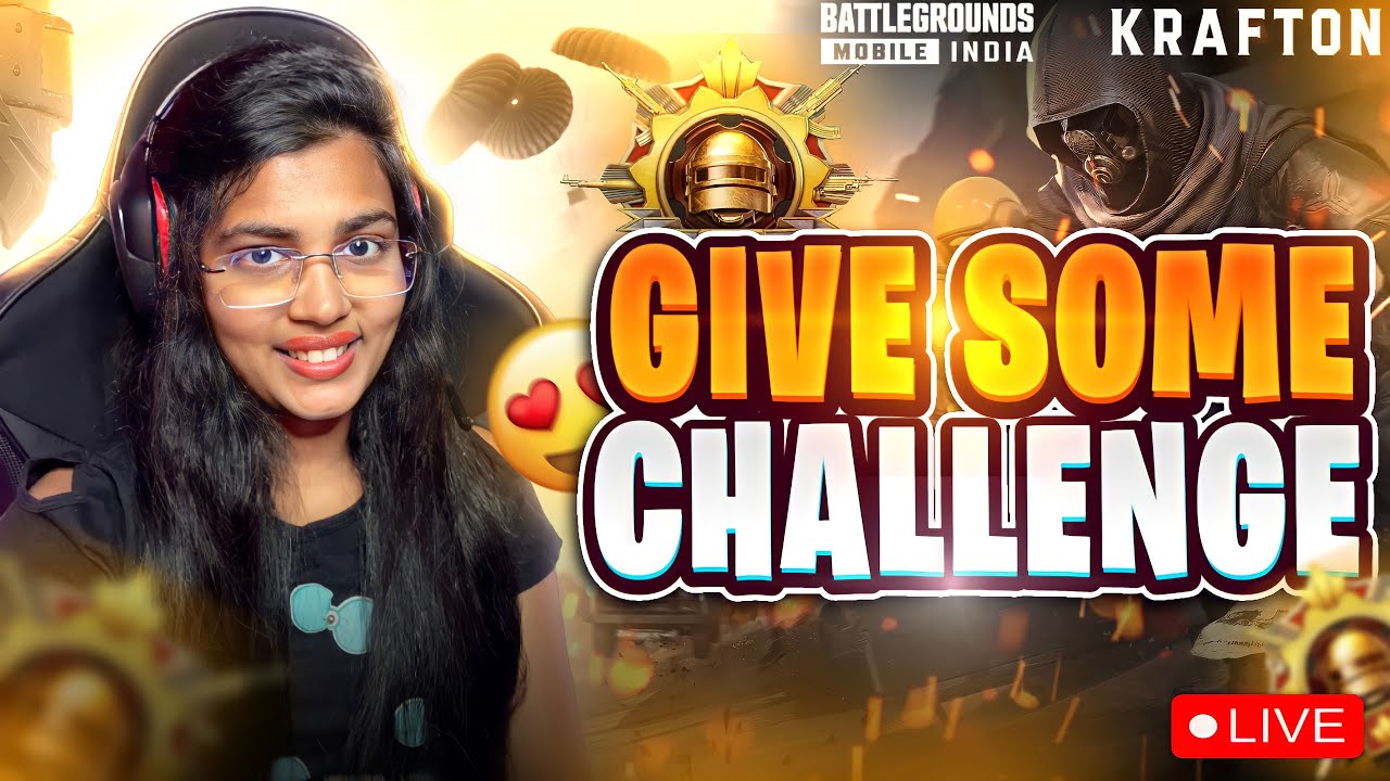 OPEN Challenge In BGMI Live Tamil | Gameplay By Girl Gamer | Road To ...