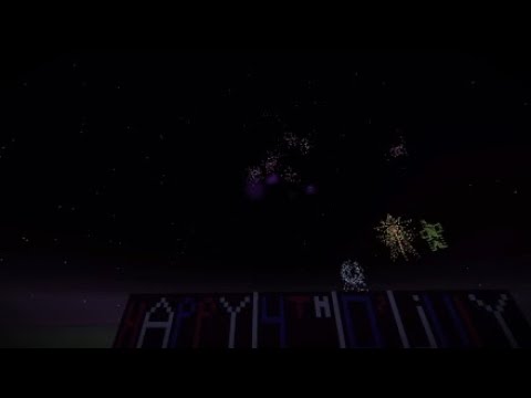 Happy 4th of July - Epic Redstone Firework Contraption (Minecraft ...