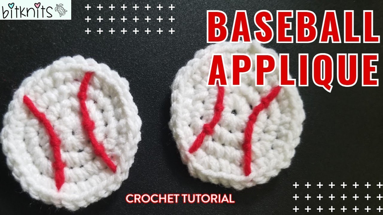 ⚾️ Baseball Appliques!! Quick and Easy crochet ⚾️ - YouTube