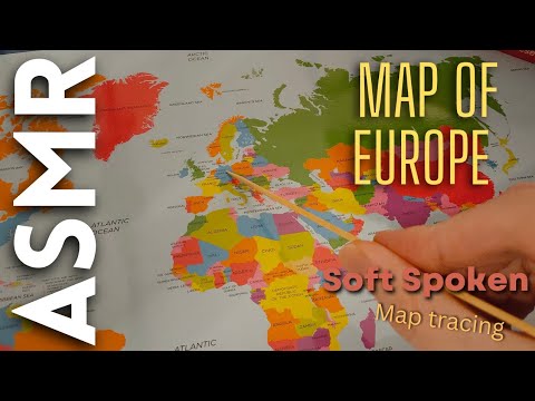 Map of Europe | Facts and Ramble [Map Tracing ASMR]