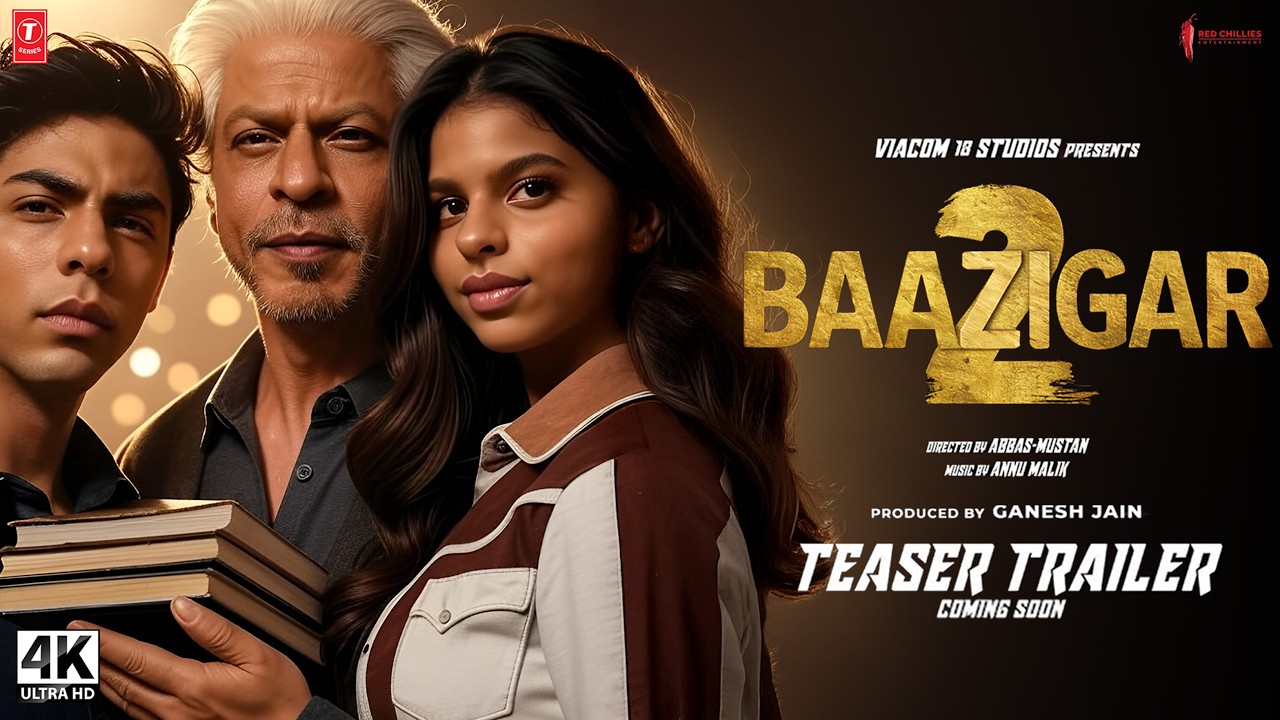 BAAZIGAR 2 - Official Trailer | Shah Rukh Khan, Aaryan Khan, Suhana Khan | Yash Raj Films | T ...