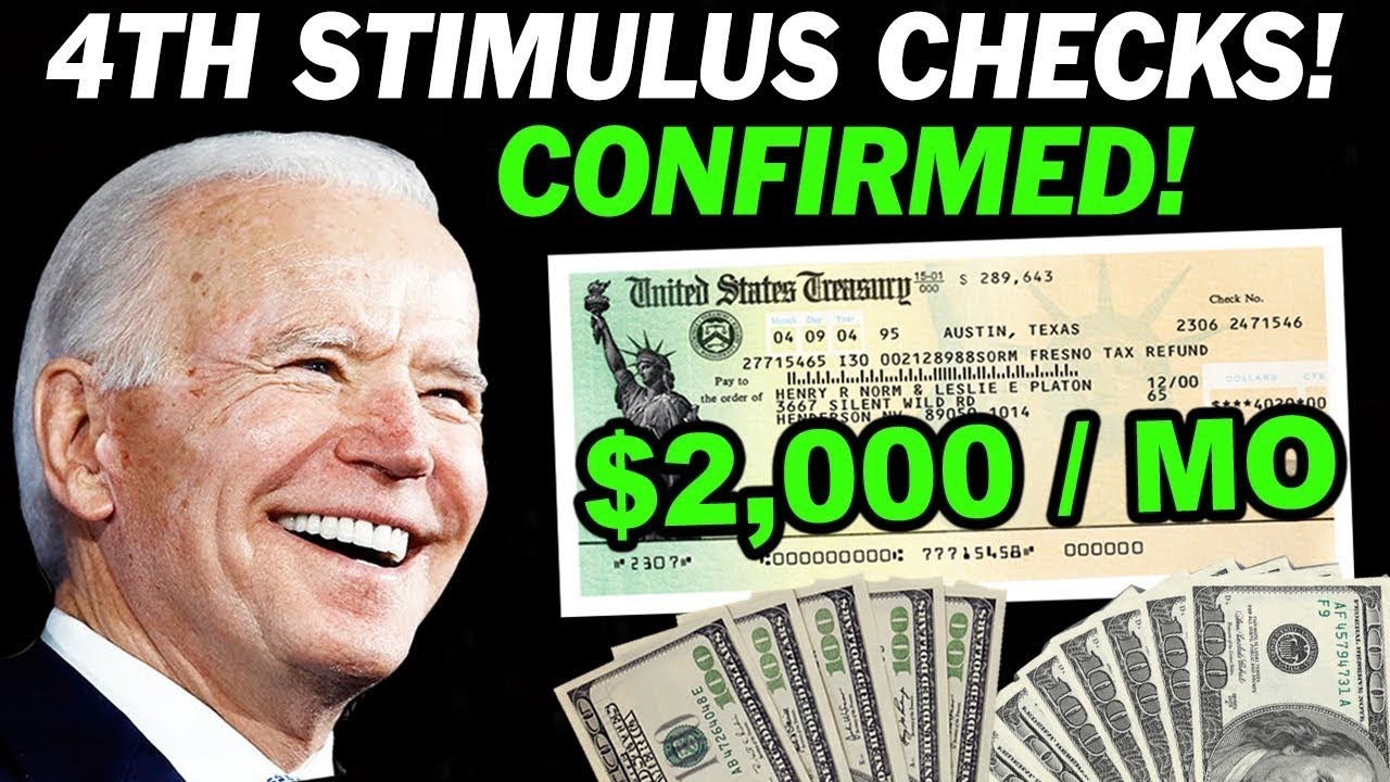 $1,000+ CHECKS COMING TO MILLIONS! Fourth Stimulus Package Update - YouTube
