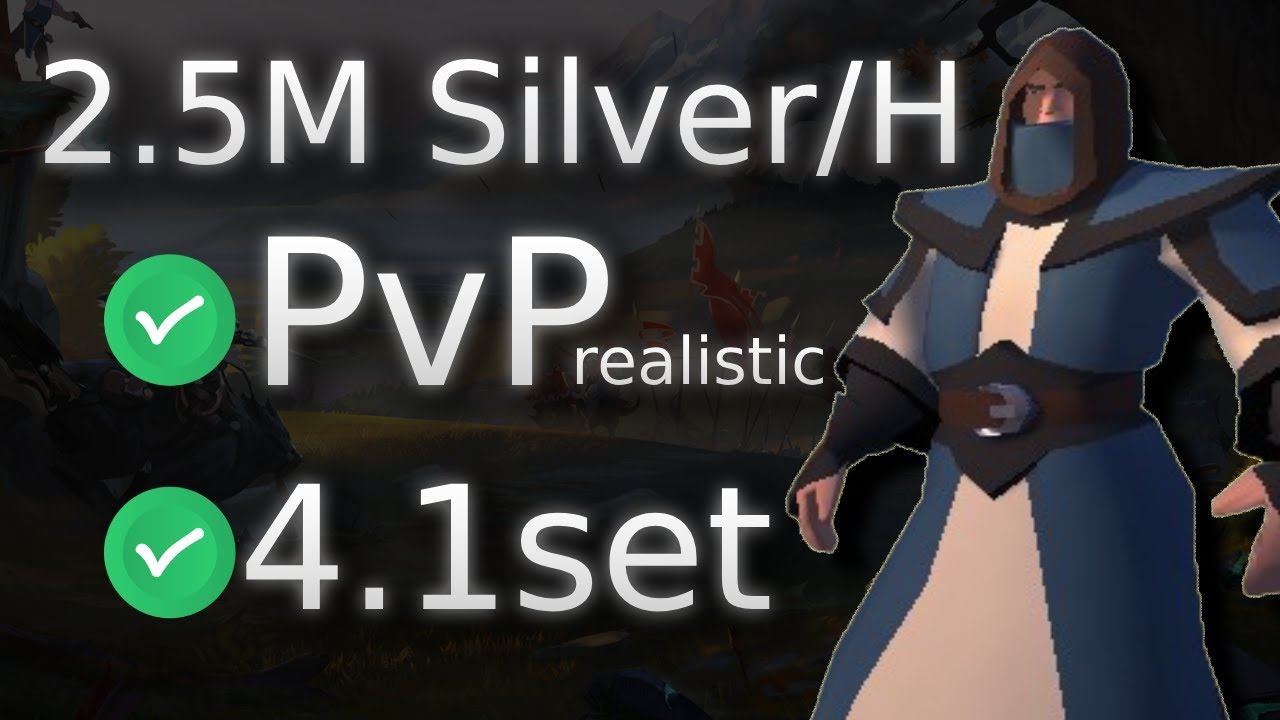 Realistic 2.5M Silver/H with ONLY 4.1 Build | albion online PvP silver ...