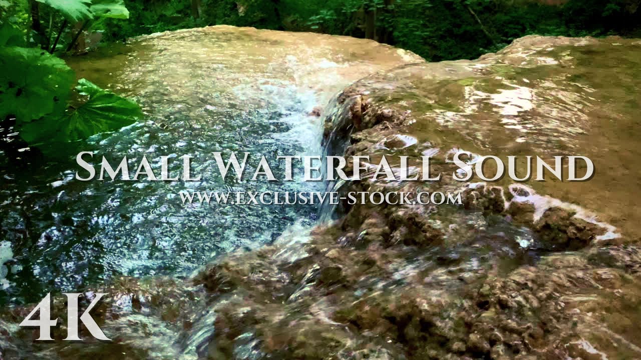 Small Waterfall 4K - Waterfall Sound for Relaxing - Meditation Music ...