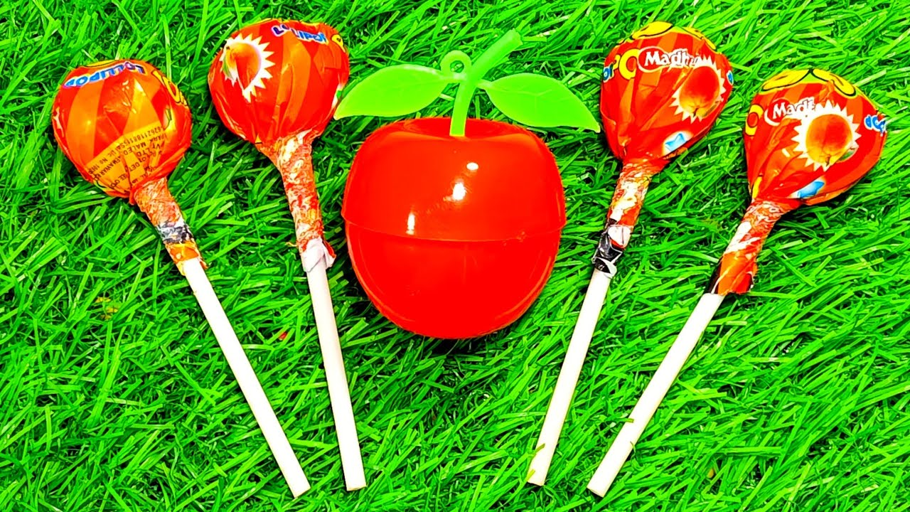 Four Pieces Lollipop & One Apply Unpacking Satisfying asmr Videos ...