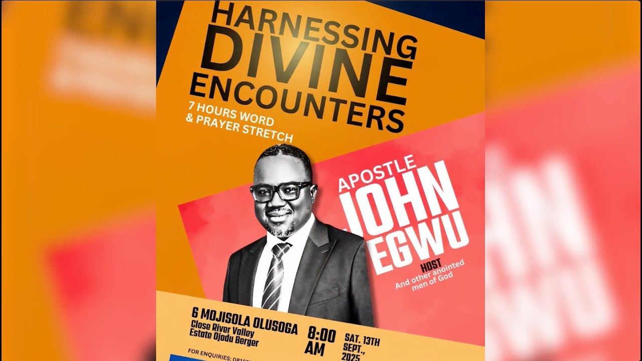 Harnessing divine encounters - Disciple First Lagos (CLCN September ...