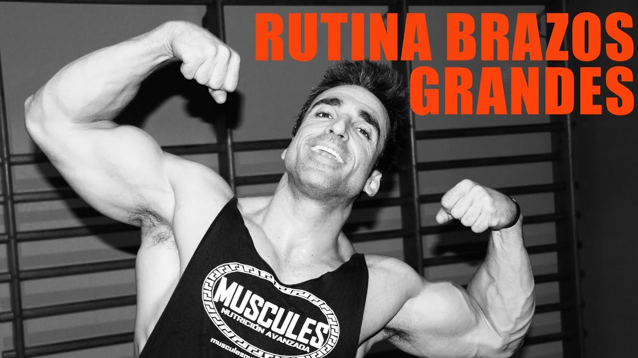 TUTORIAL ENTRENAMIENTO PARA AUMENTAR BRAZOS / Mejores ejercicios TRICEPS & BICEPS - YouTube