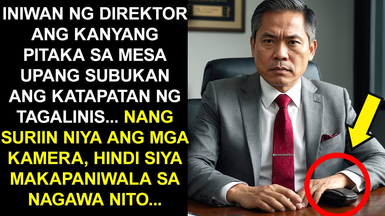 INIWAN NG DIREKTOR ANG KANYANG PITAKA SA MESA UPANG SUBUKAN ANG ...