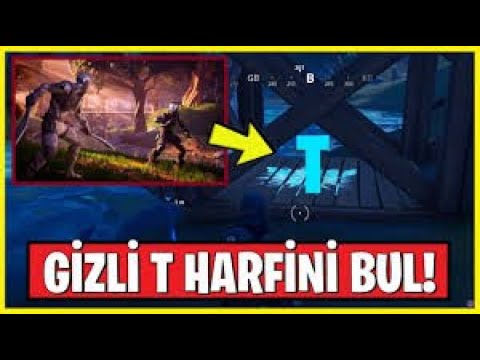 YÜKLEME EKRANINDAKİ GİZLİ ''T'' HARFİNİ BUL (Fortnite Trick Shot Challenges)