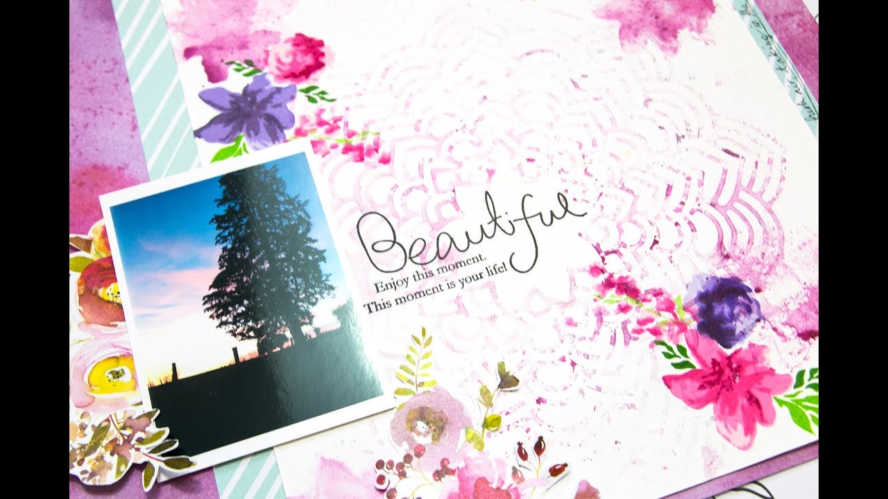 Floral Mandala Stencil Layout with Lilith - YouTube