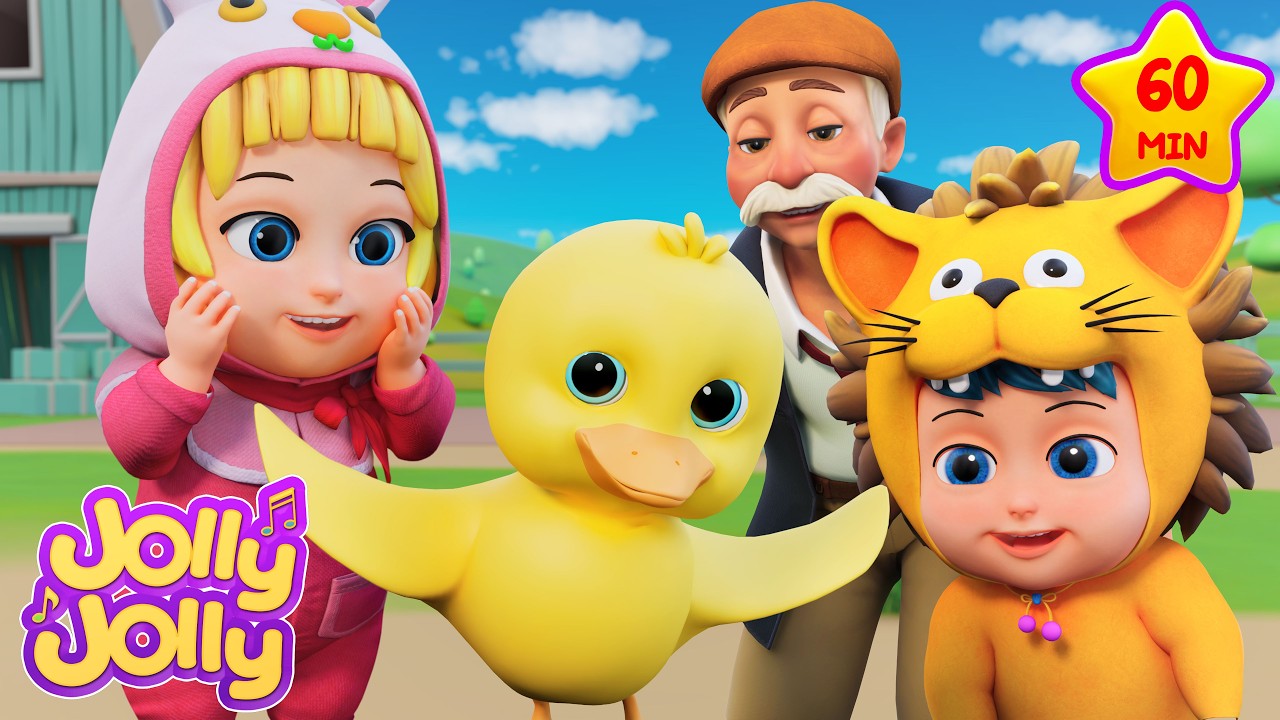 🐭🐹🐷The animals on the farm - Farm animals for toddlers songs + MORE ...