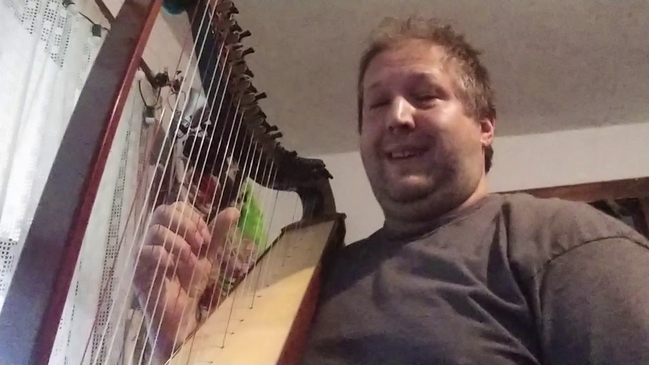 Basics of singing with the harp: arpeggiated triads ("Come By The Hills ...