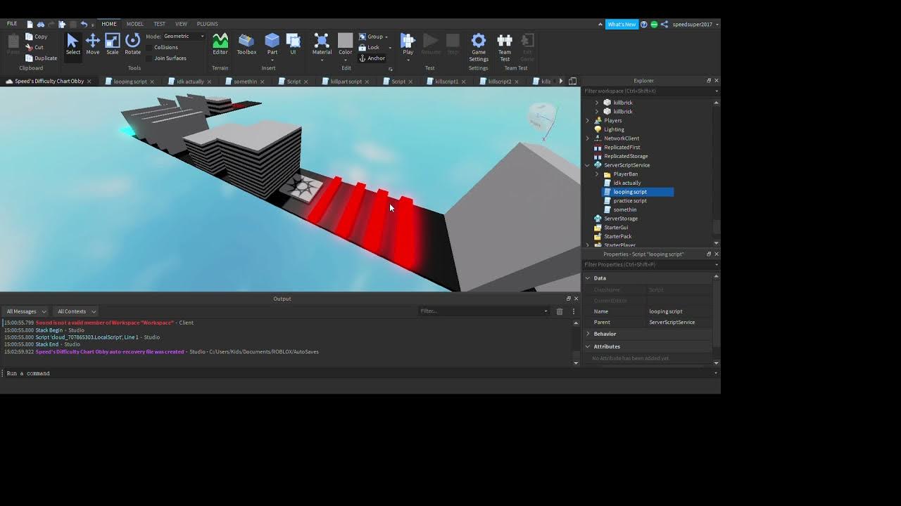 how to script a killpart in rblx studio - YouTube