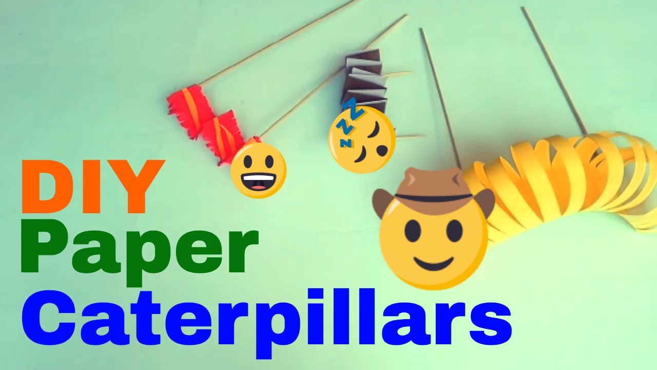 How to make Paper Caterpillar | DIY Easy Paper Caterpillar Making - YouTube