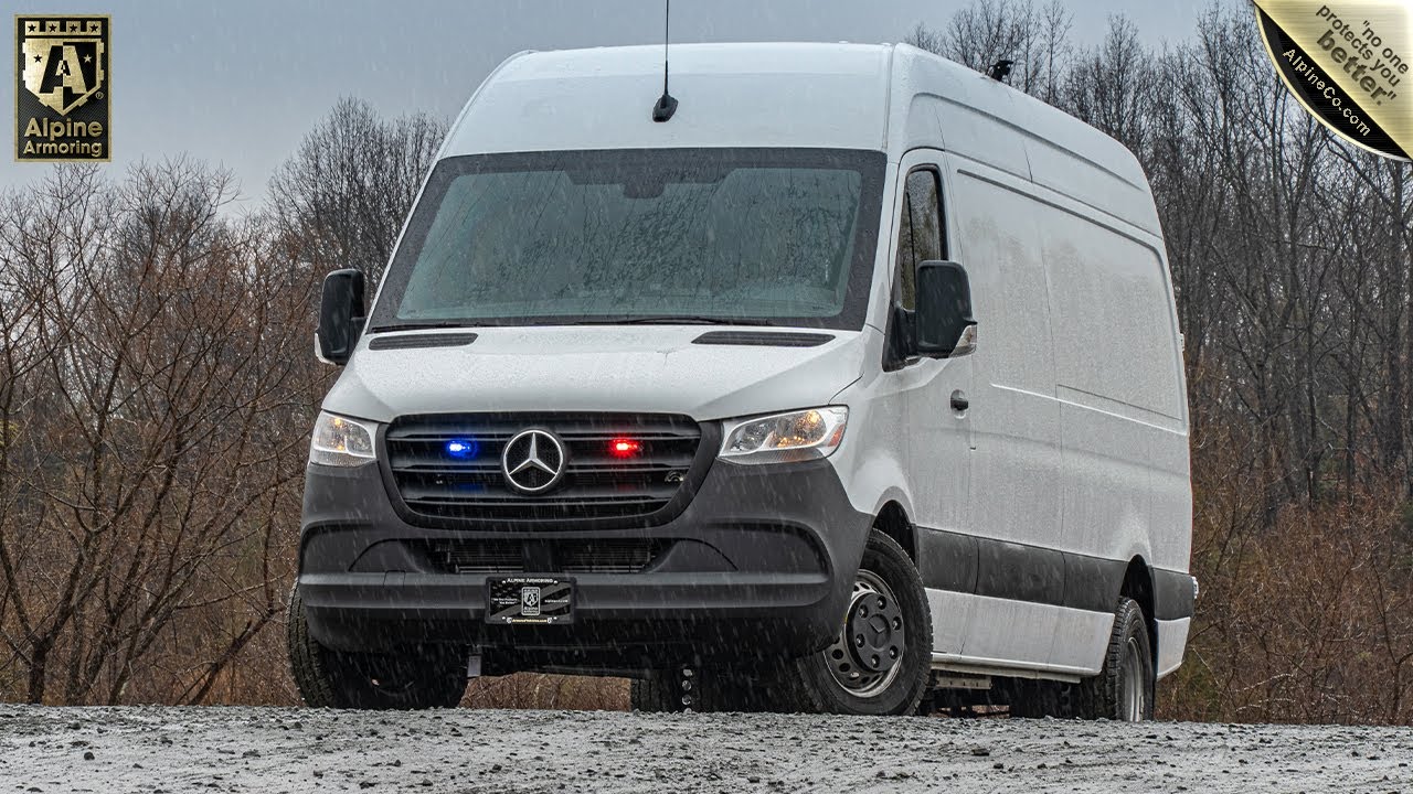 Armored Pointer® Incognito SWAT Van Based on Mercedes Sprinter - YouTube